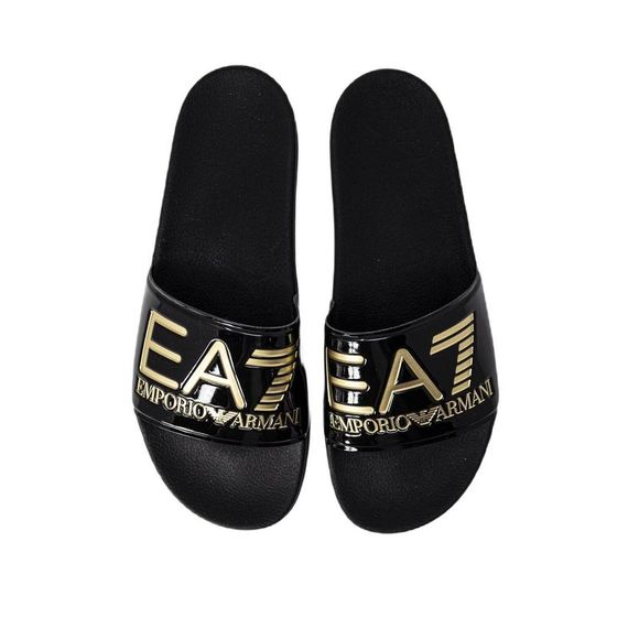 Ea7 | Other | Ea7 Slipon Rubber Sole Polyurethane Slippers Men Black ...